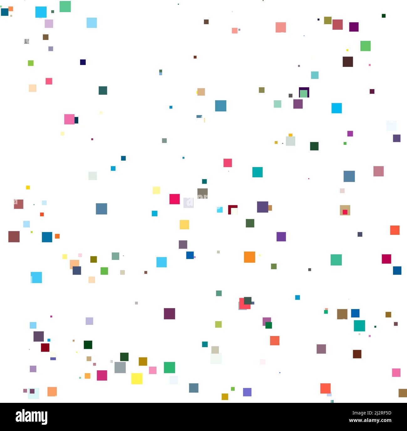 Random, scattered squares pattern, texture element. Randomness concept ...