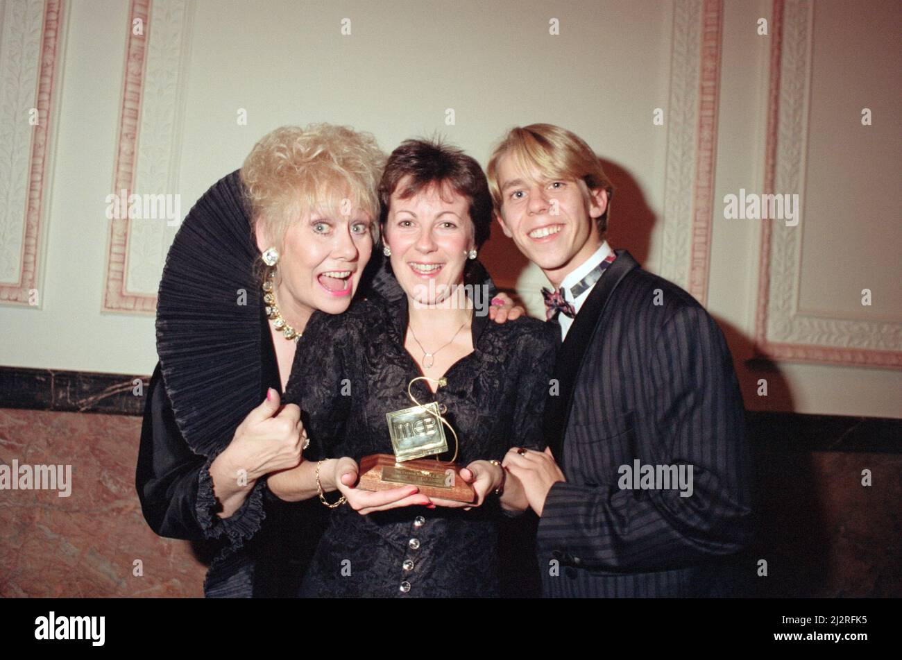 Left to right, actress Liz Dawn of Coronation Street, Carolyn Reynolds ...