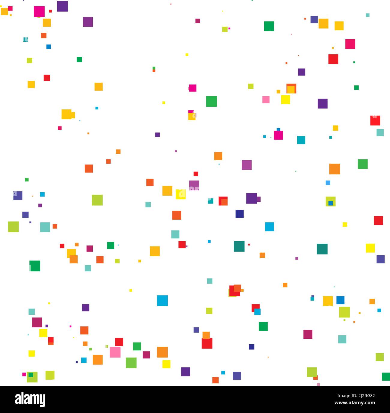 Random, scattered squares pattern, texture element. Randomness concept ...
