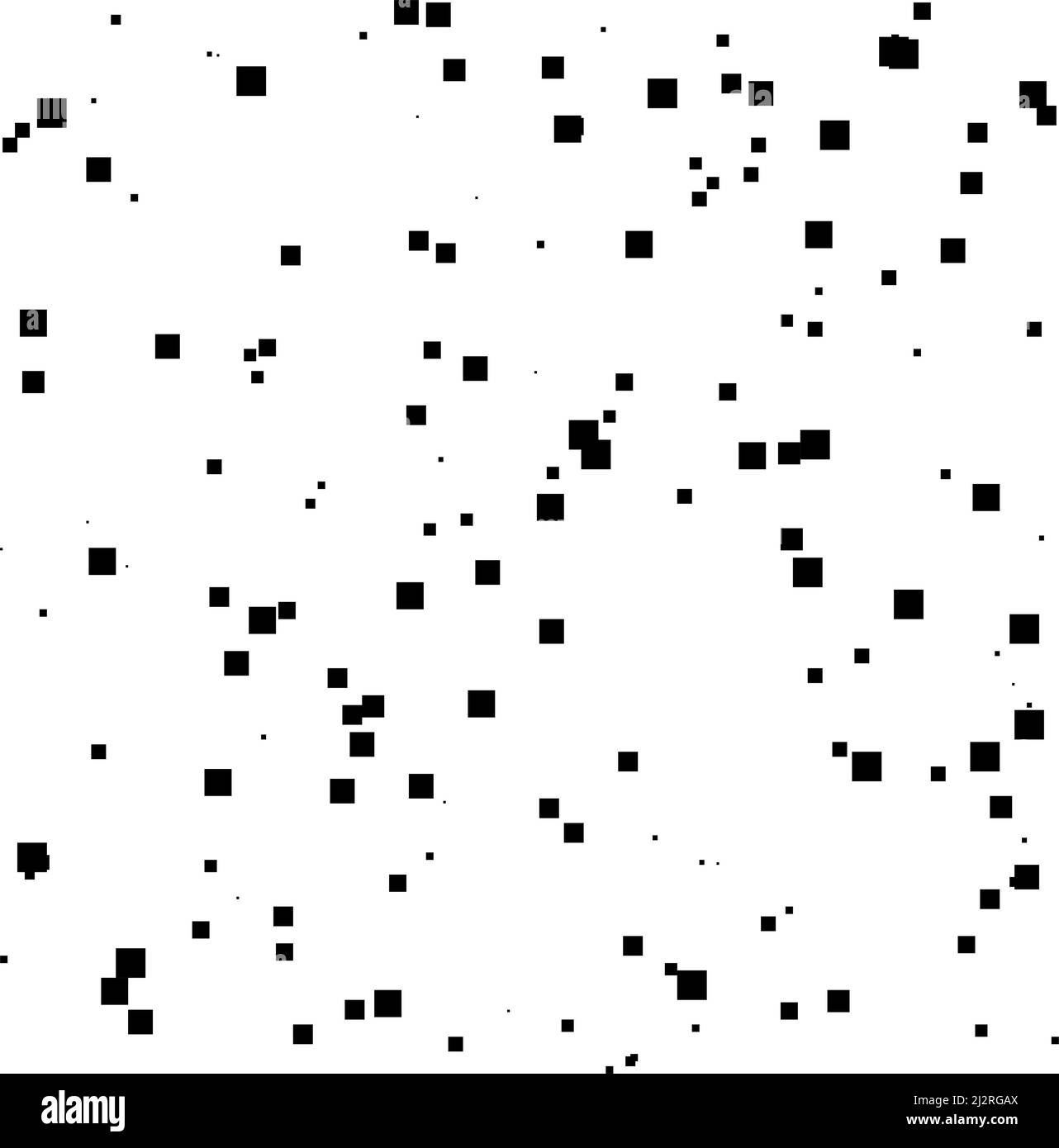 Random, scattered squares pattern, texture element. Randomness concept ...