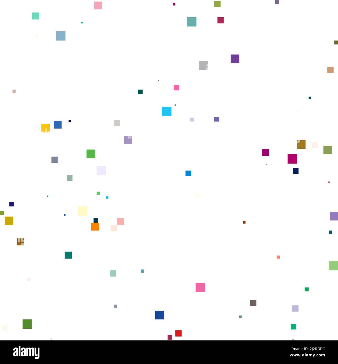 Random, scattered squares pattern, texture element. Randomness concept ...