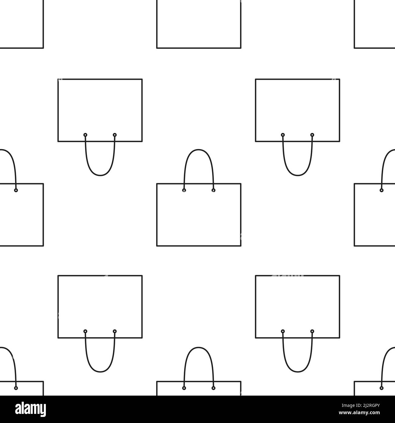 Shopping line bags seamless pattern. Sale bag concept. Vector ...