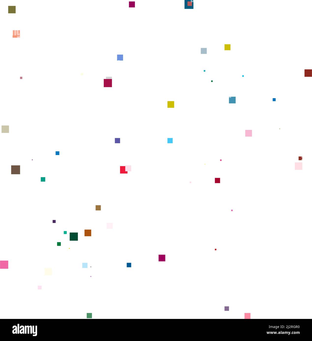 Random, scattered squares pattern, texture element. Randomness concept ...