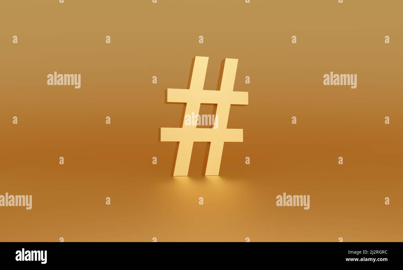 Golden hash mark hi-res stock photography and images - Alamy
