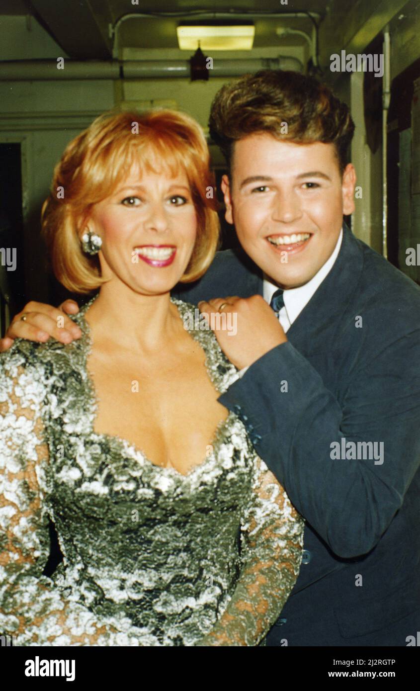 Mark Rattray with Marti Webb.27th June 1992 Stock Photo - Alamy