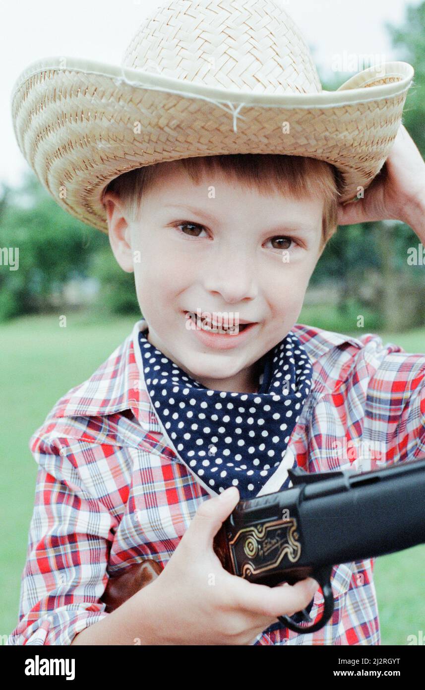 Children playing cowboys indians hi-res stock photography and images ...