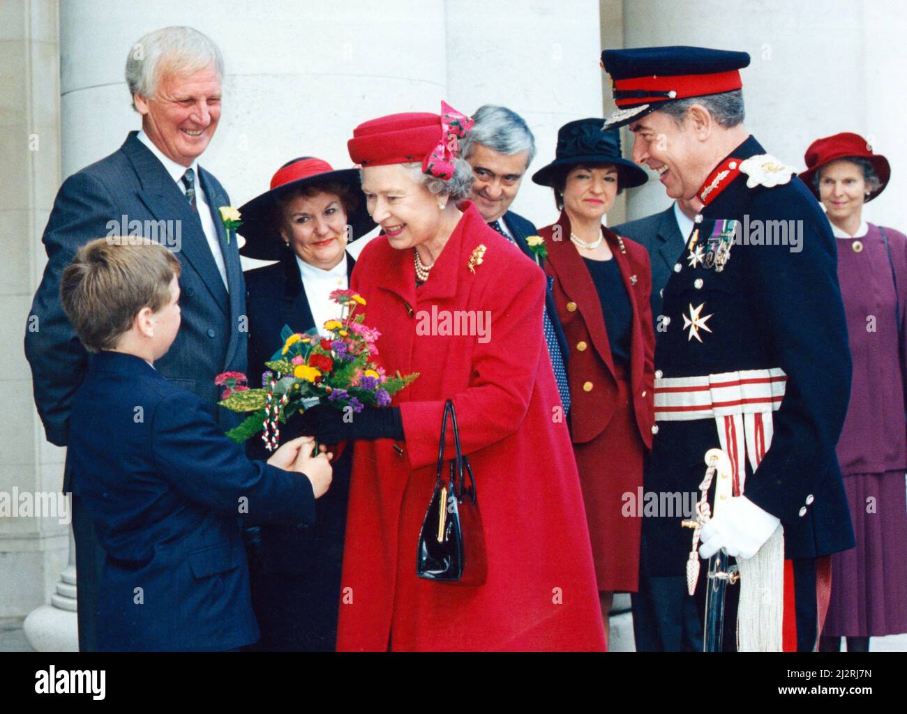 Queen elizabeth ii presents her son hi-res stock photography and images ...
