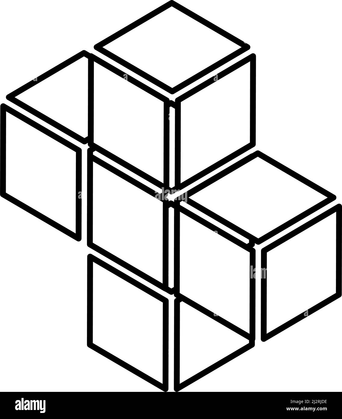 3d isometric cube(s) as construction, construct, building, technology ...
