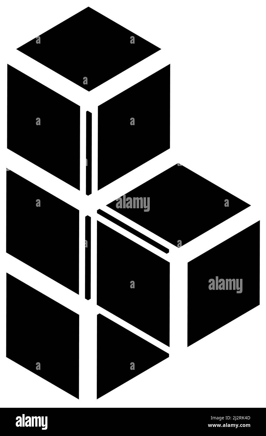 3d isometric cube(s) as construction, construct, building, technology ...