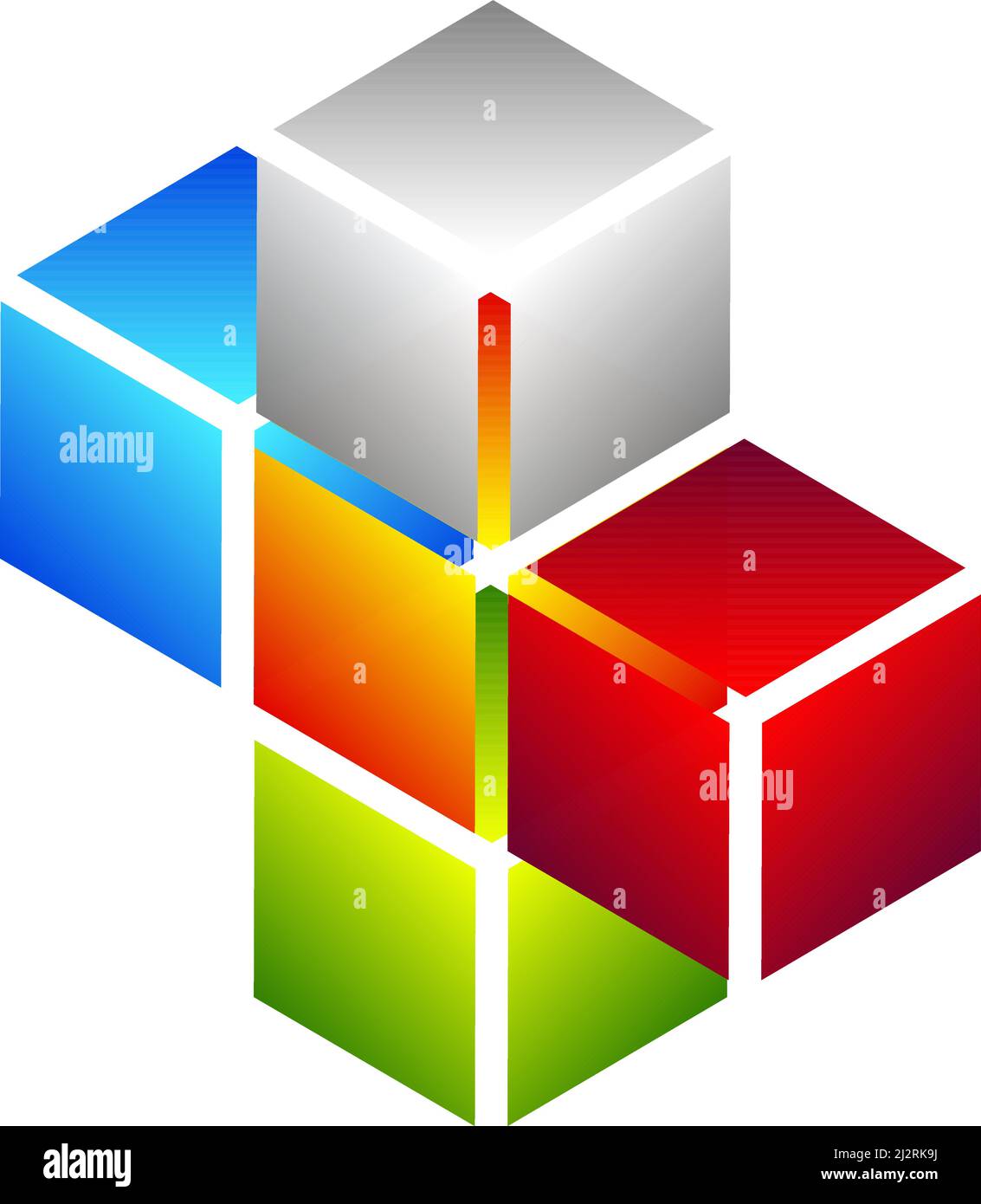 3d isometric cube(s) as construction, construct, building, technology ...