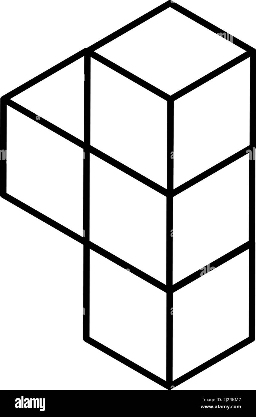 3d isometric cube(s) as construction, construct, building, technology ...