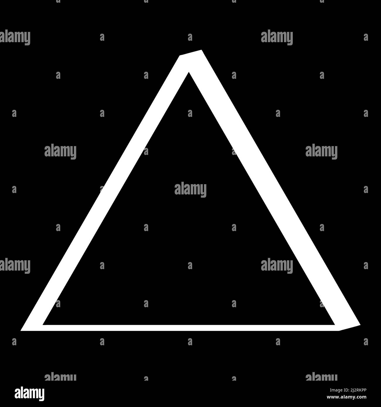 Triangle, triangular geometric abstract irregular, asymmetric shape ...