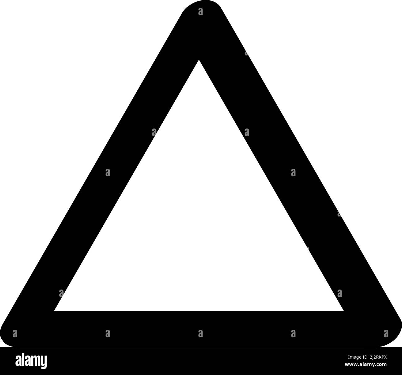 Triangle, triangular geometric abstract irregular, asymmetric shape ...