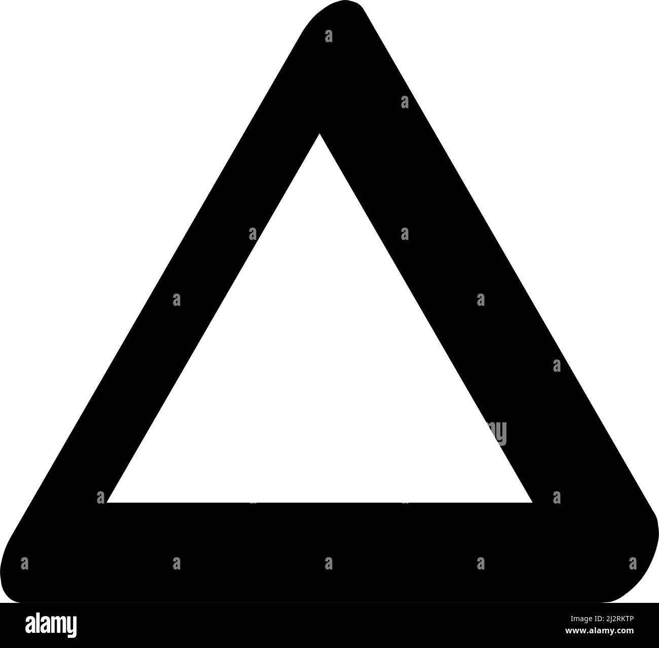 Triangle, triangular geometric abstract irregular, asymmetric shape ...