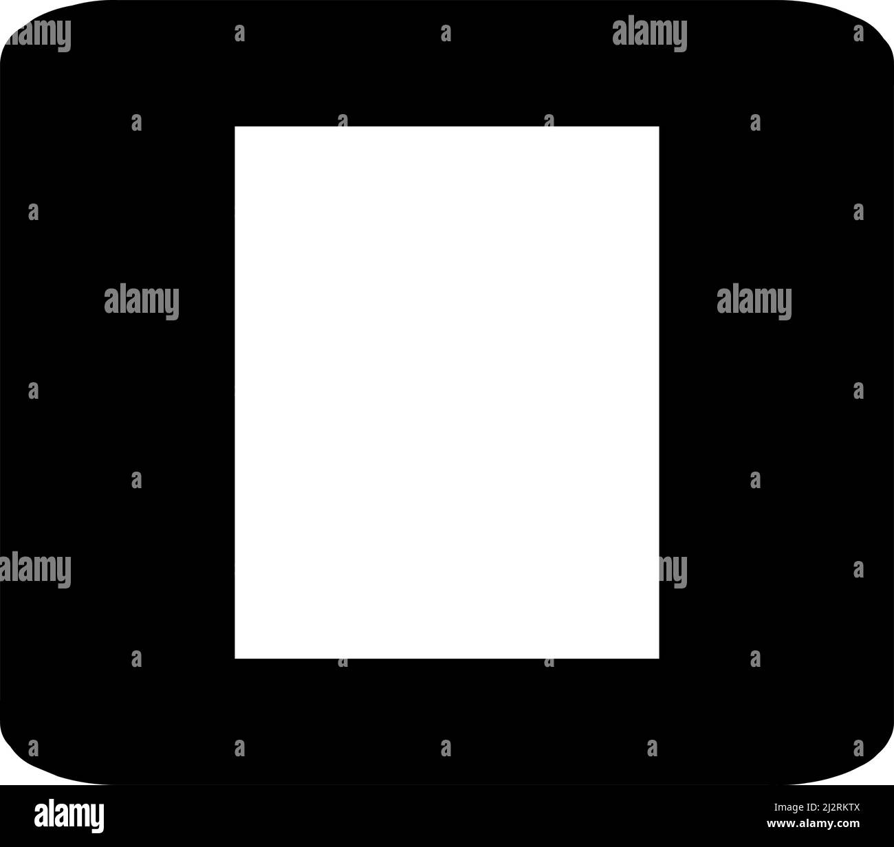 Square geometric abstract irregular, asymmetric shape. Stock vector ...