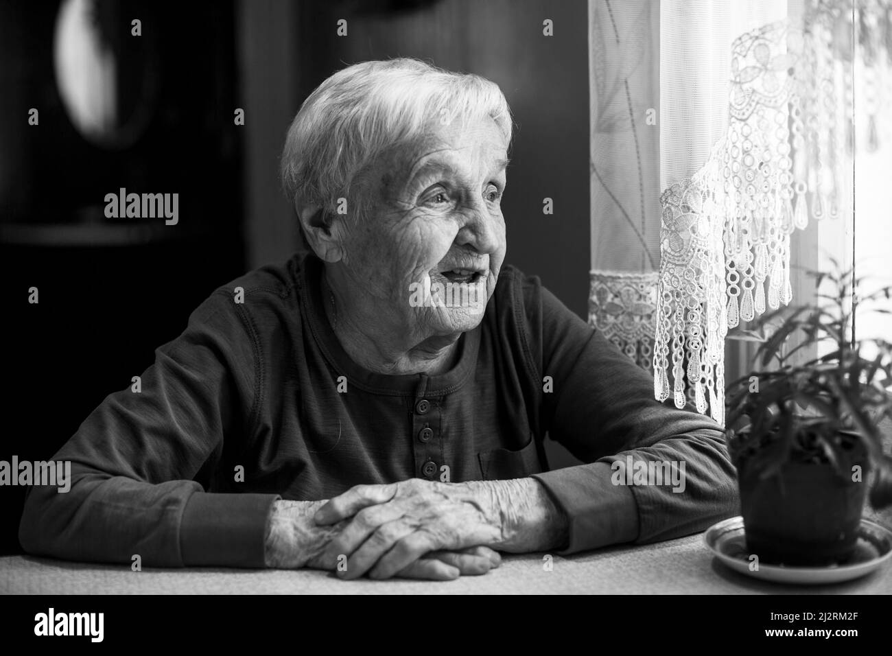 Woman hands speaking Black and White Stock Photos & Images - Alamy