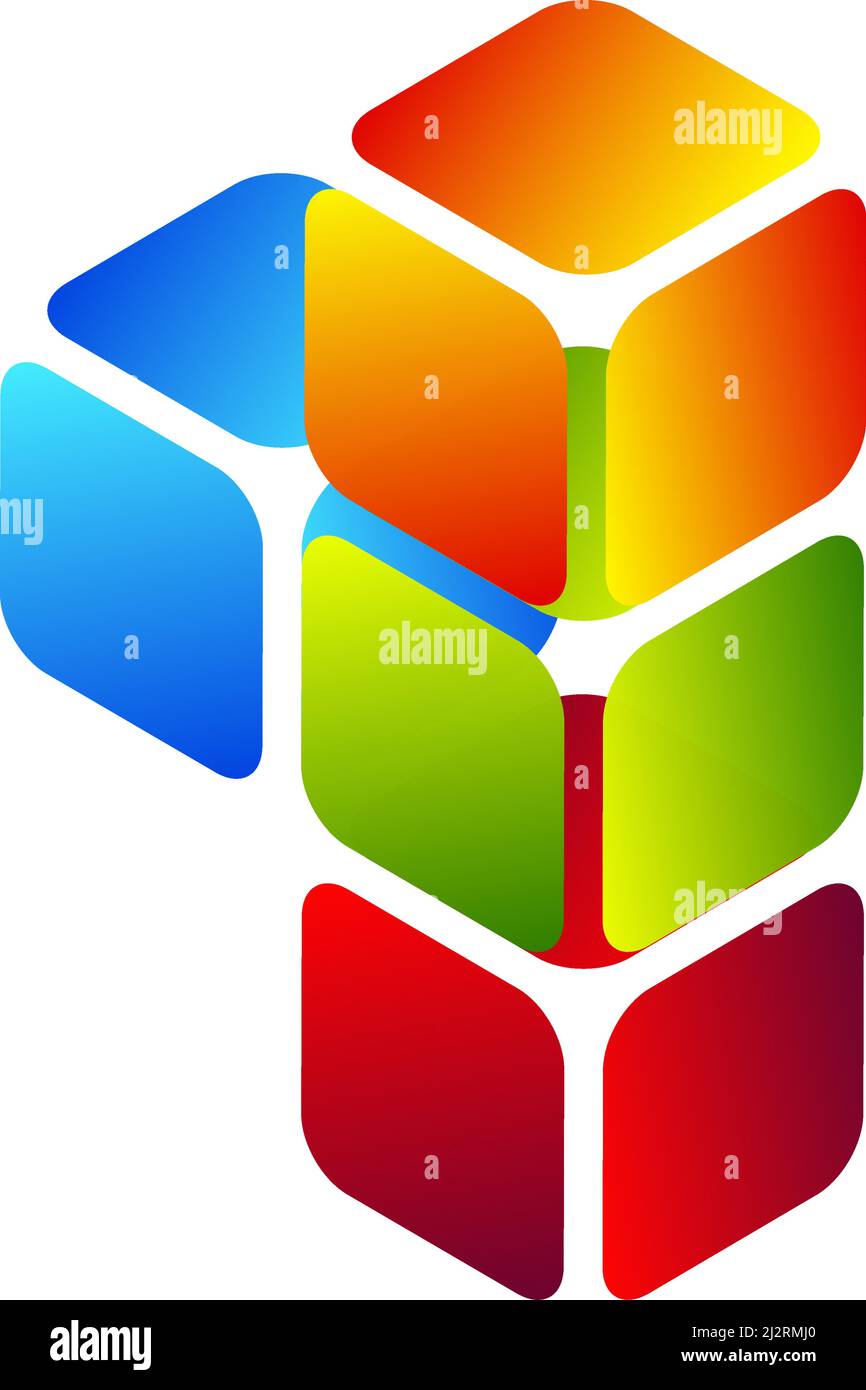3d isometric cube(s) as construction, construct, building, technology ...