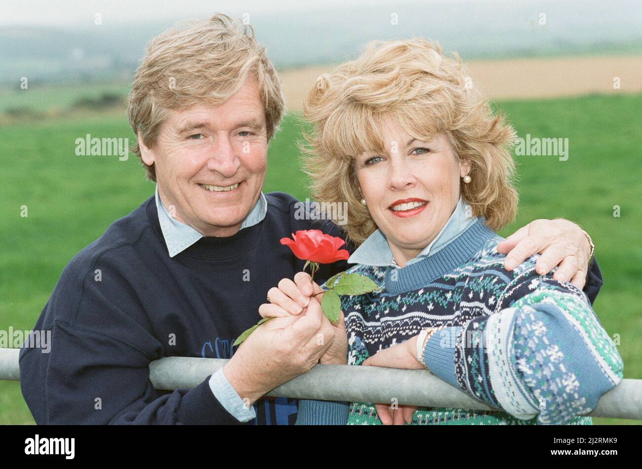 Actor William Roache in Wales with his wife Sarah. 20th August 1993 ...