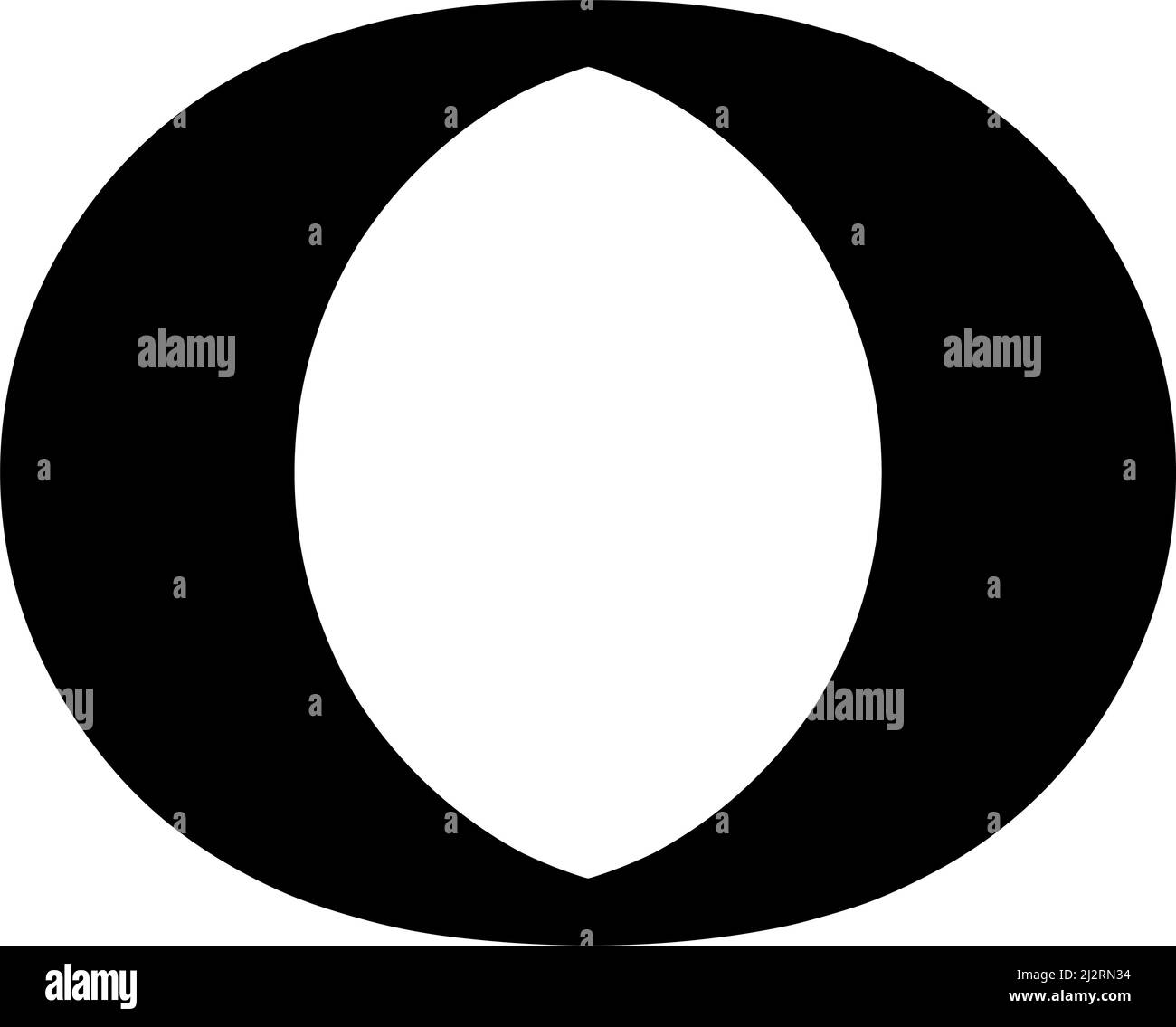 Circle, oval, ellipse geometric abstract irregular, asymmetric shape ...