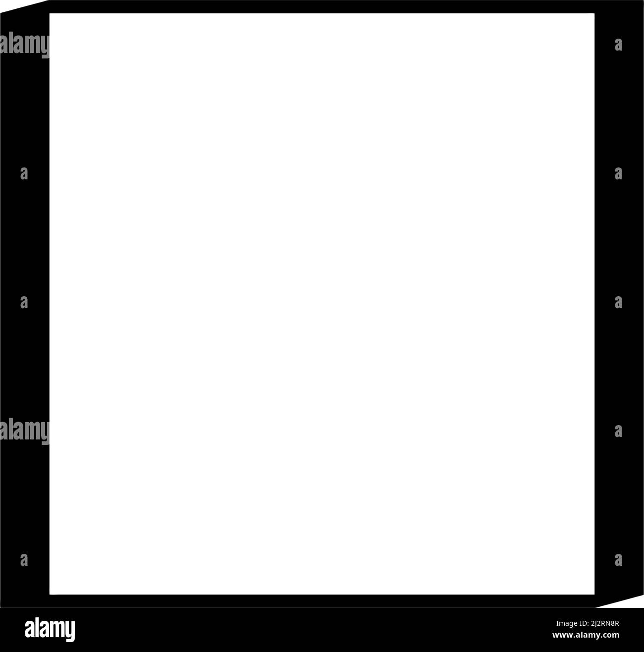 Square geometric abstract irregular, asymmetric shape. Stock vector ...