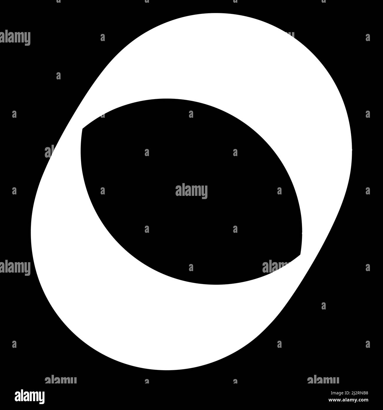 Circle, oval, ellipse geometric abstract irregular, asymmetric shape ...