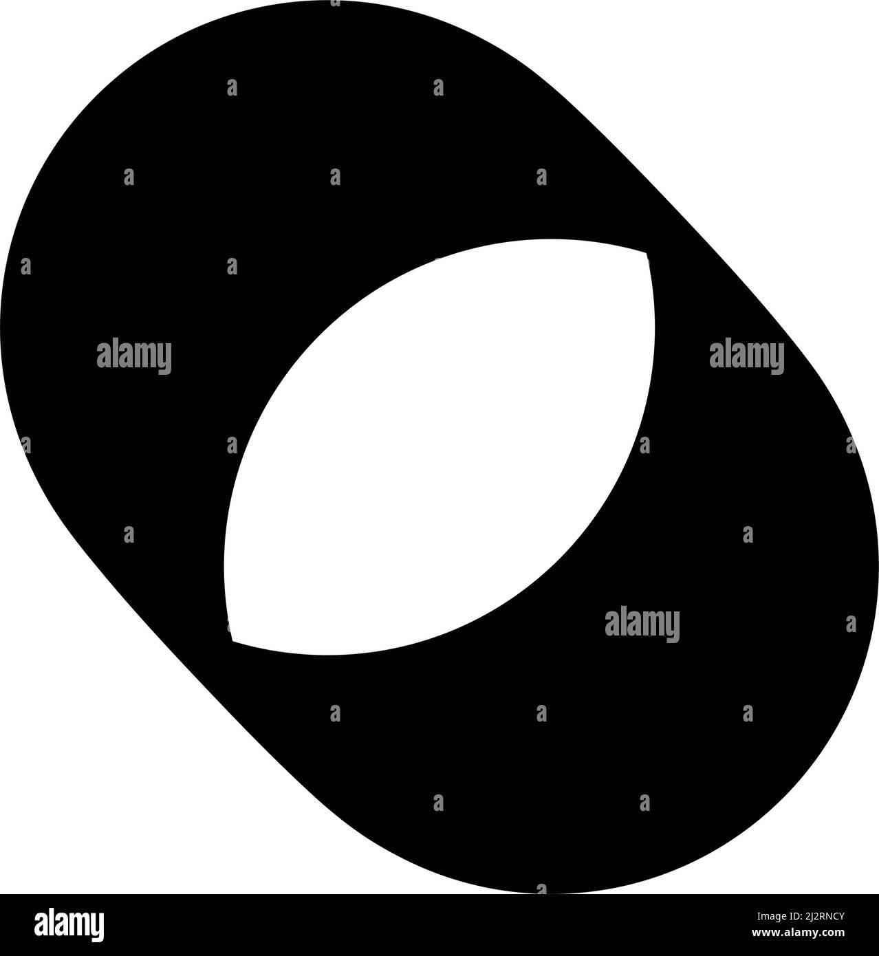 Circle, oval, ellipse geometric abstract irregular, asymmetric shape ...