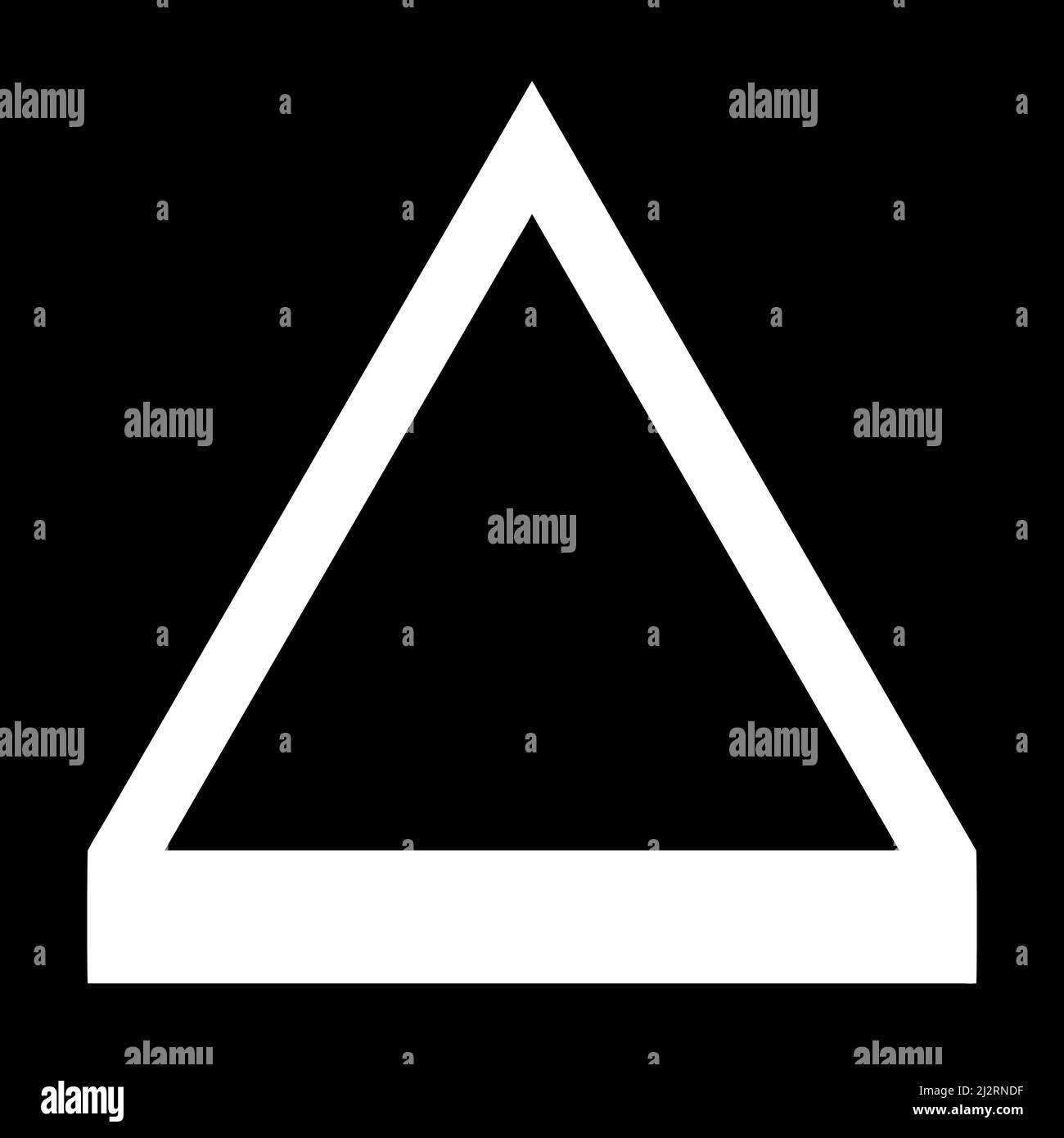 Triangle, triangular geometric abstract irregular, asymmetric shape ...