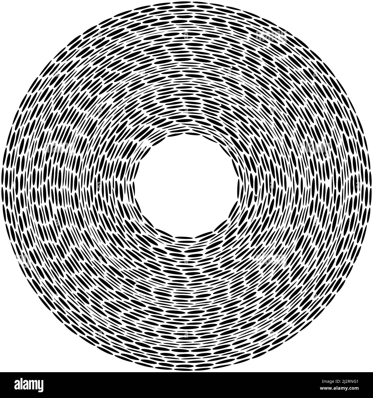 Circle rounded concentric pebble, stone, rock shapes. Circular ...