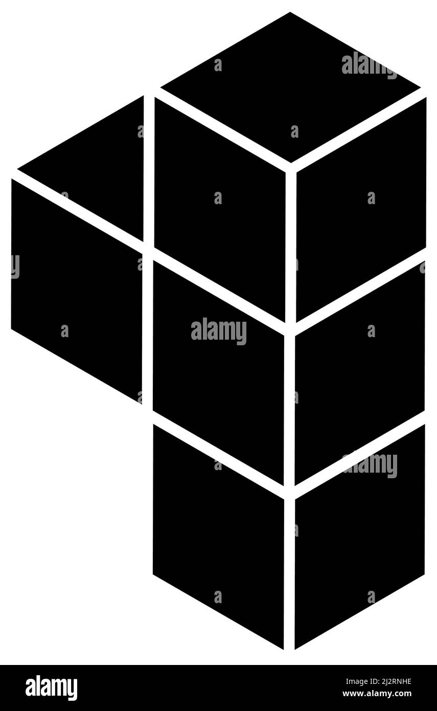 3d isometric cube(s) as construction, construct, building, technology ...