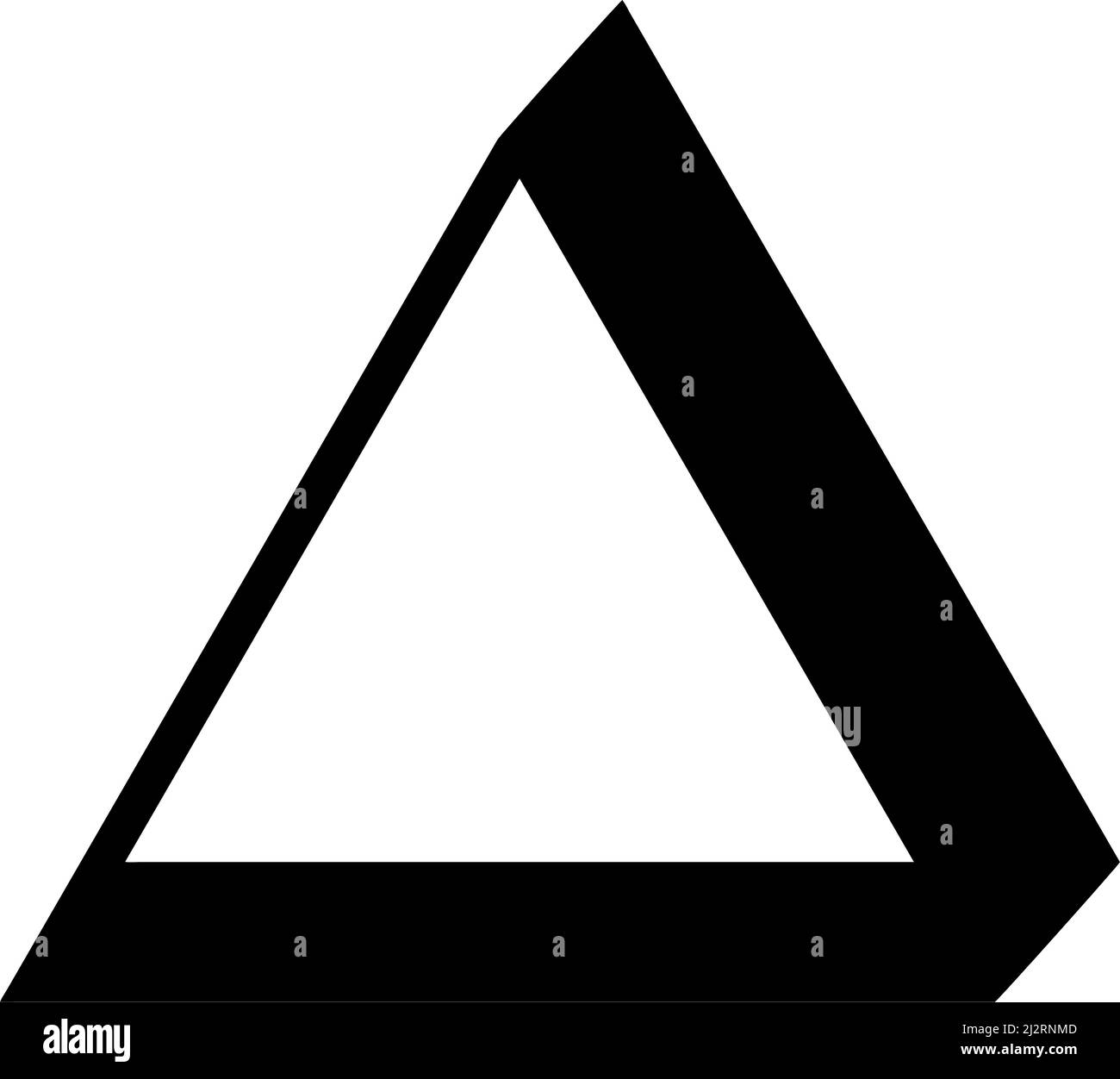 Triangle, triangular geometric abstract irregular, asymmetric shape ...