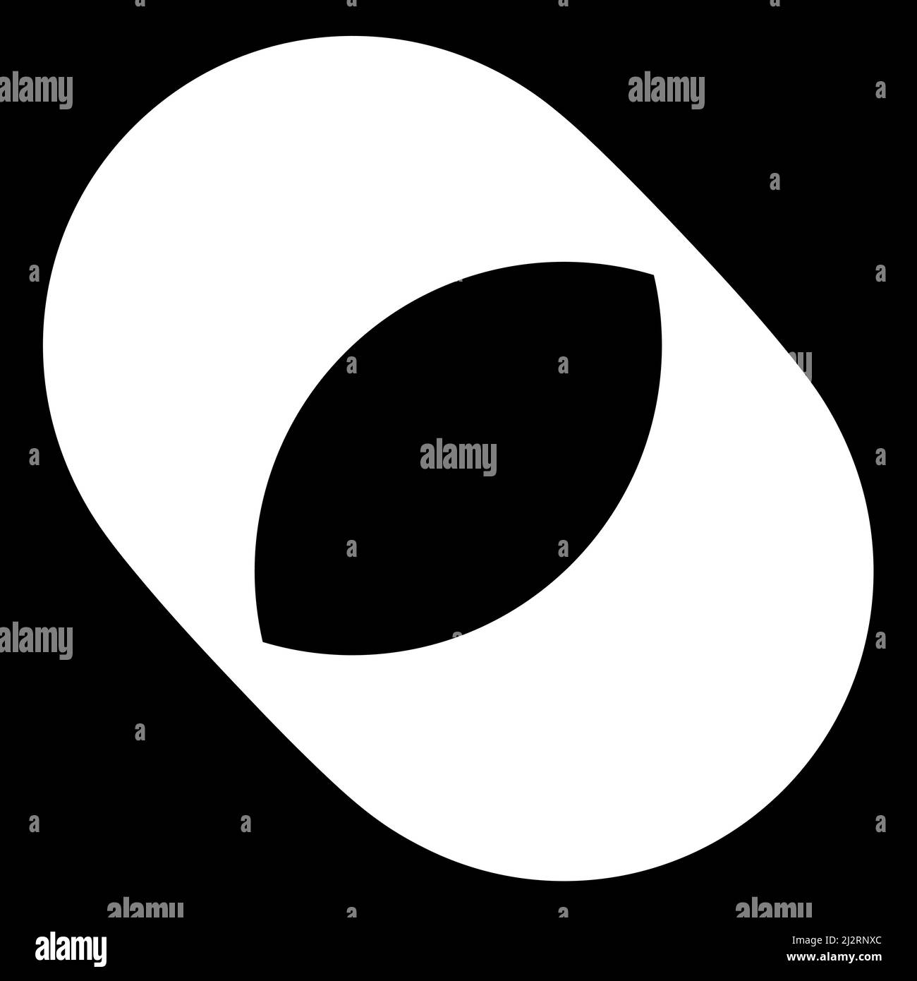 Circle, oval, ellipse geometric abstract irregular, asymmetric shape ...