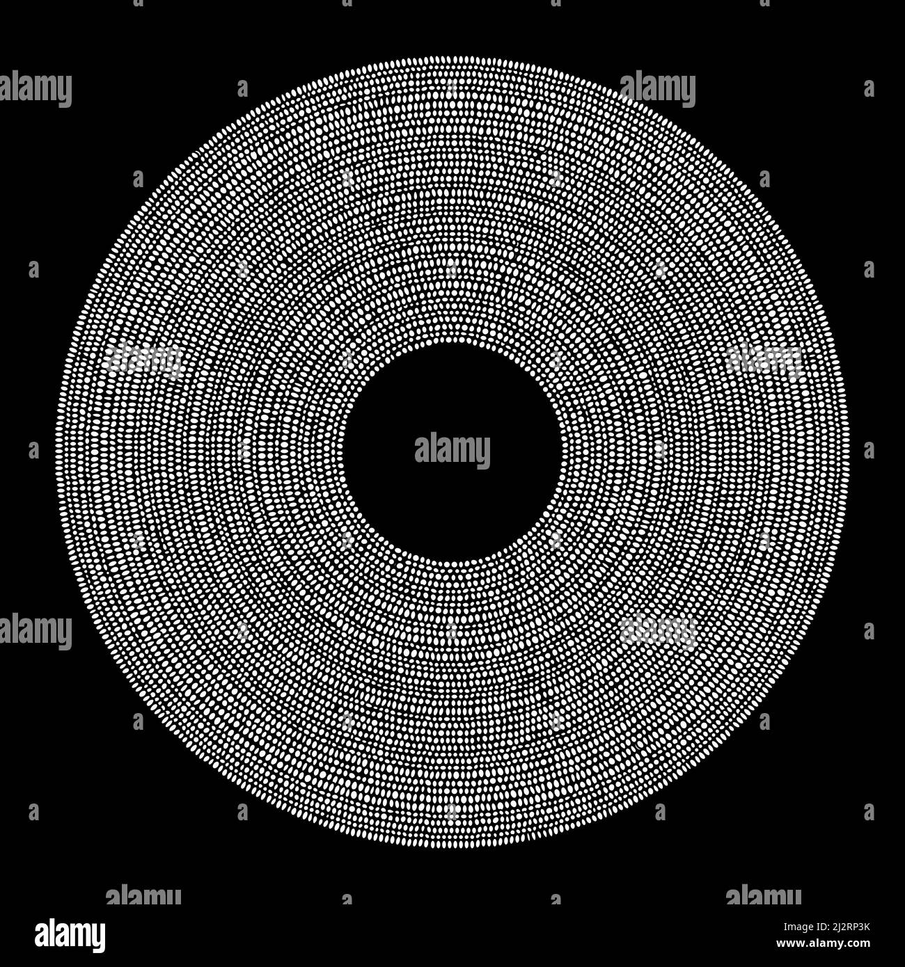 Circle rounded concentric pebble, stone, rock shapes. Circular ...