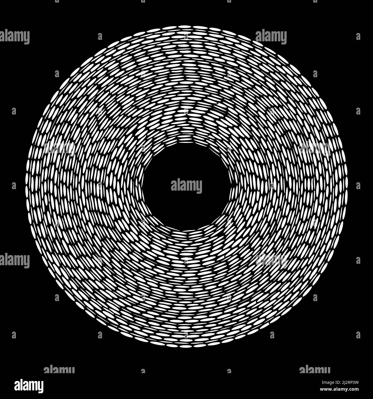 Circle rounded concentric pebble, stone, rock shapes. Circular ...