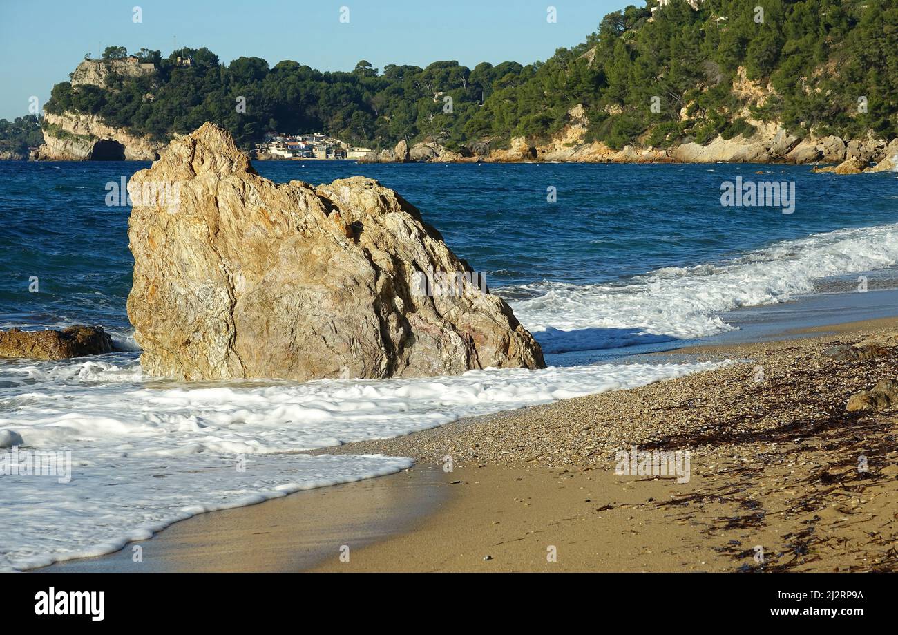 Monaco beach at Le Pradet Stock Photo - Alamy