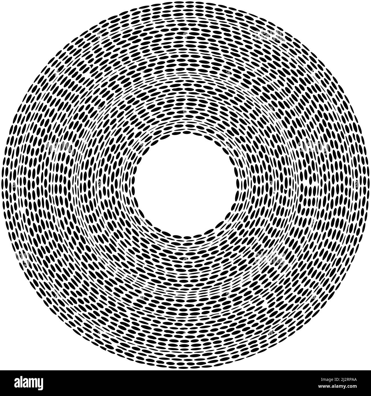 Circle rounded concentric pebble, stone, rock shapes. Circular ...