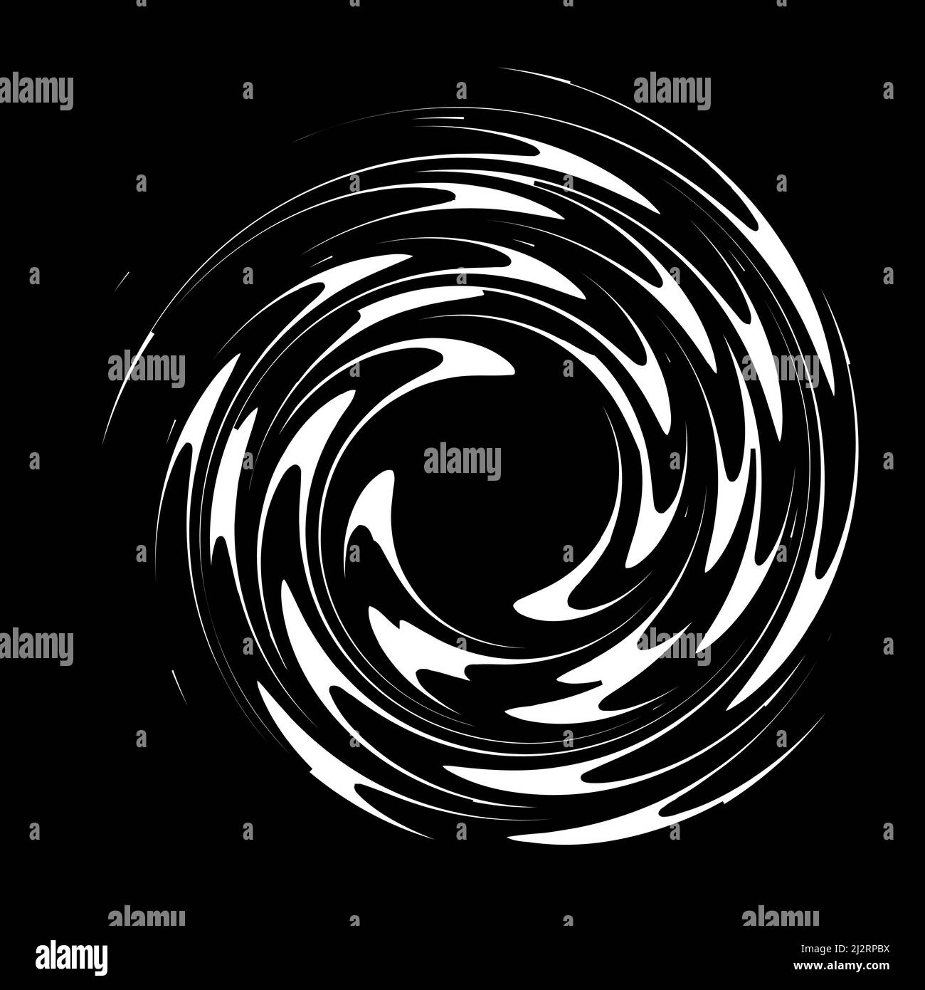 Detailed abstract spiral, swirl, twister, whirl design element vector ...