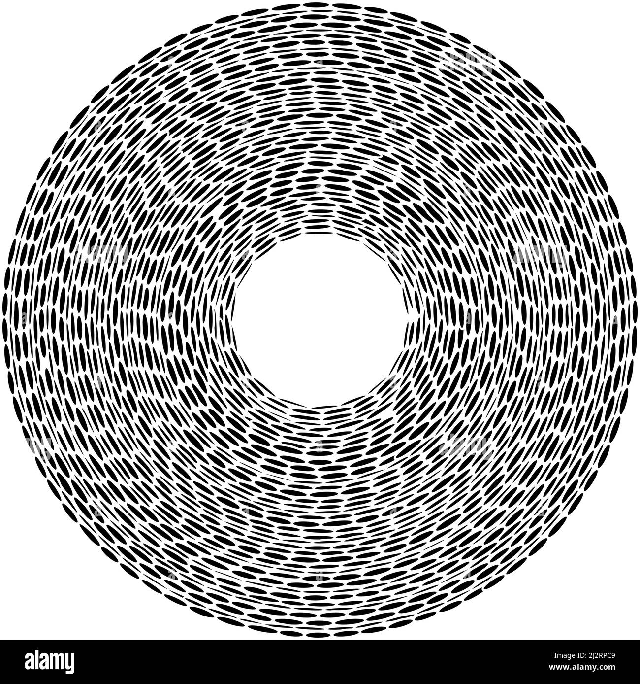 Circle rounded concentric pebble, stone, rock shapes. Circular ...