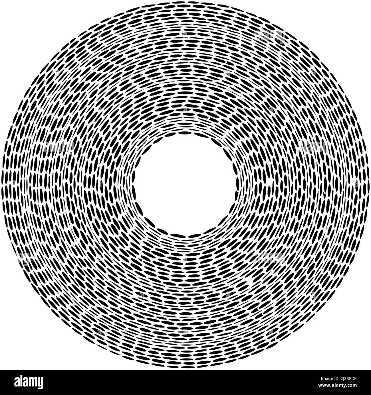 Circle rounded concentric pebble, stone, rock shapes. Circular ...