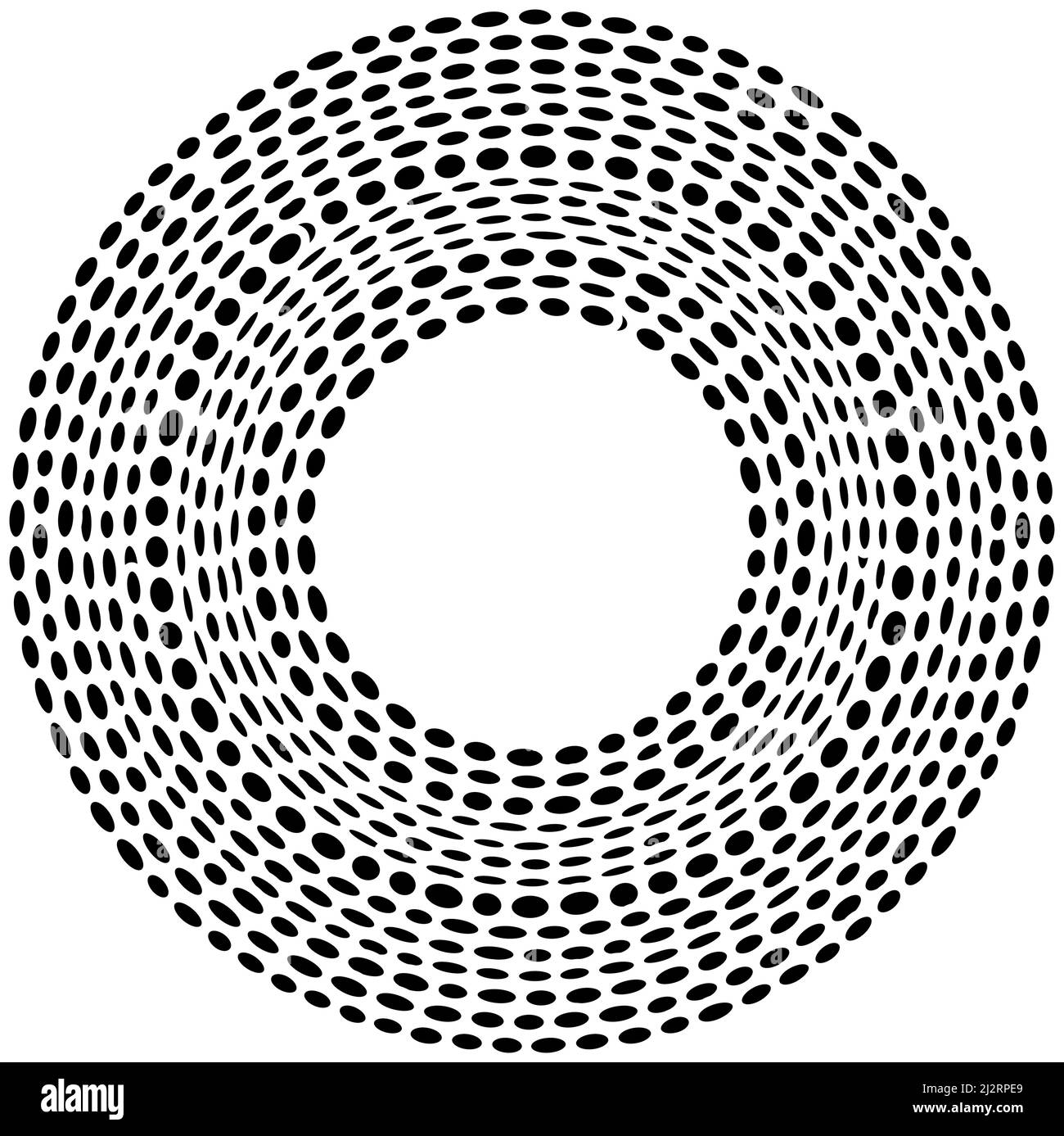 Circle rounded concentric pebble, stone, rock shapes. Circular ...