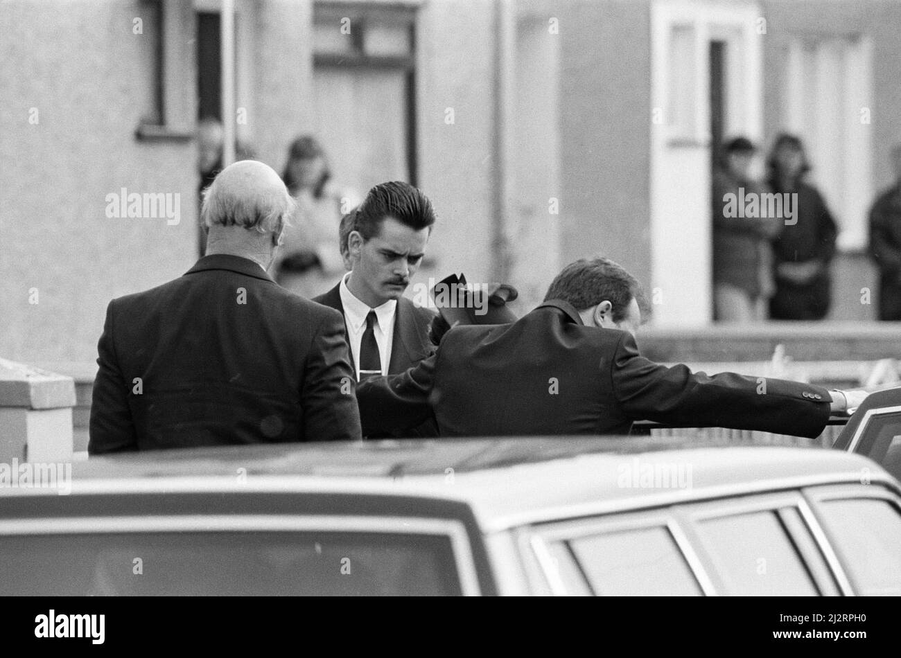 The day of the funeral of James Bulger, Kirkby. Pictured, Ralph Bulger ...