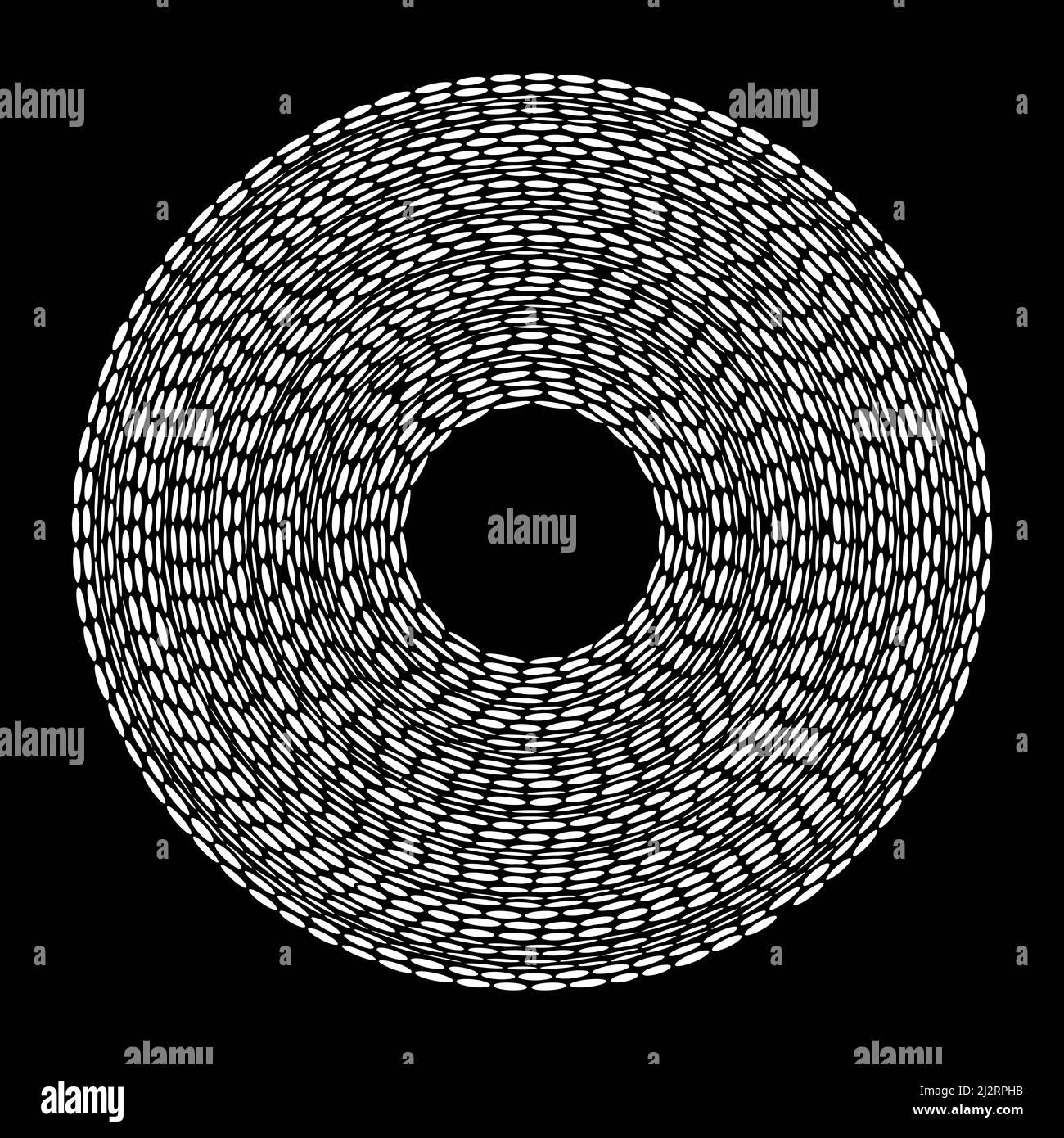 Circle rounded concentric pebble, stone, rock shapes. Circular ...