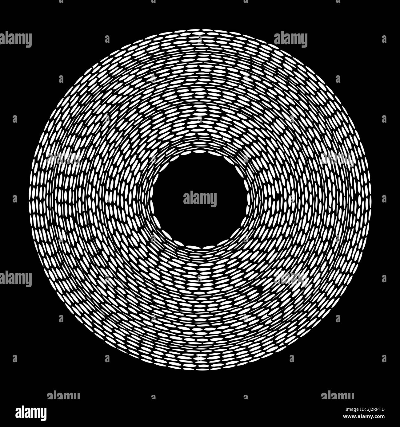 Circle rounded concentric pebble, stone, rock shapes. Circular ...