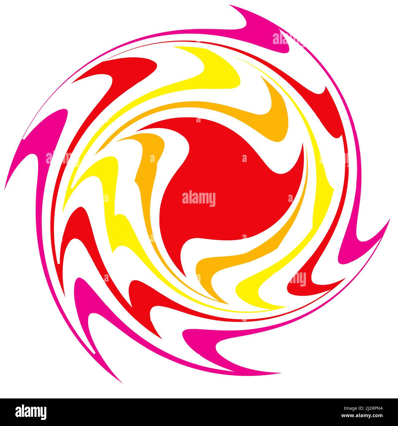 Detailed abstract spiral, swirl, twister, whirl design element vector ...