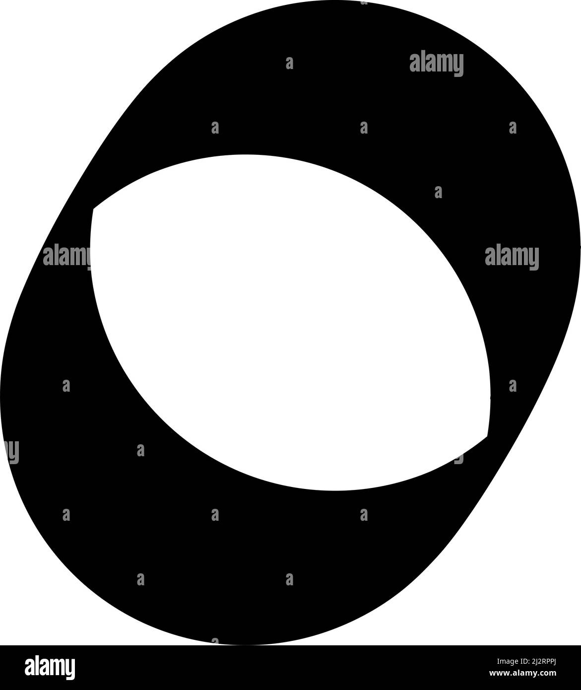 Circle, oval, ellipse geometric abstract irregular, asymmetric shape ...