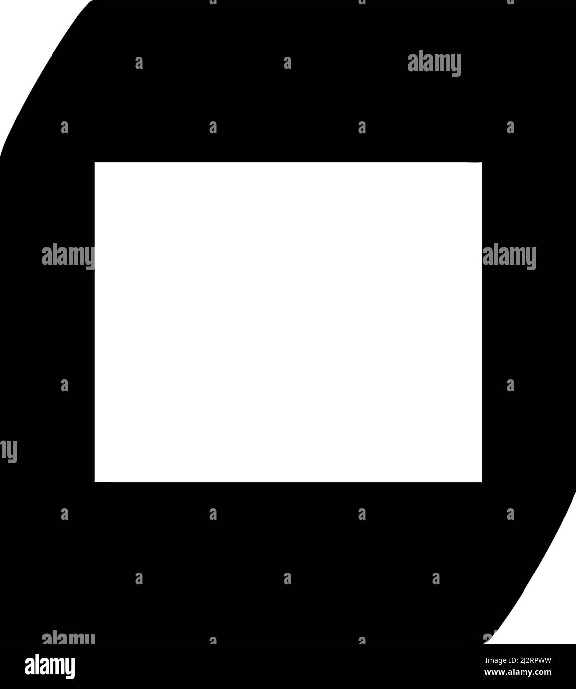 Square geometric abstract irregular, asymmetric shape. Stock vector ...