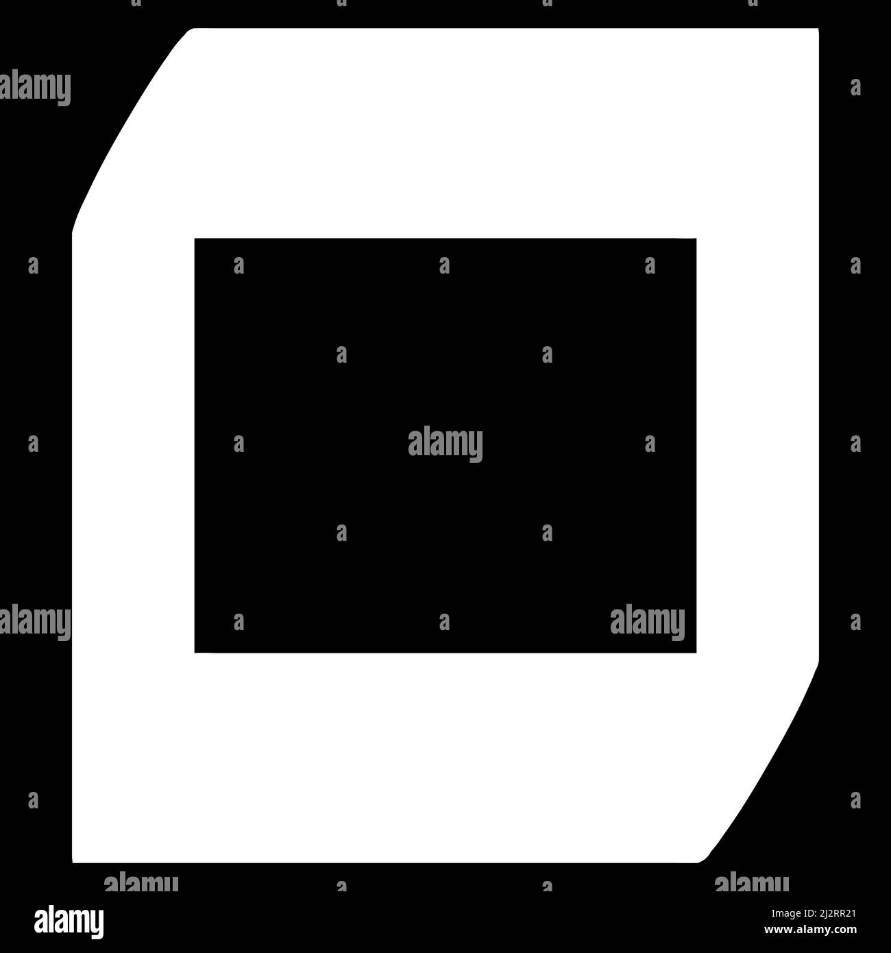 Square geometric abstract irregular, asymmetric shape. Stock vector ...