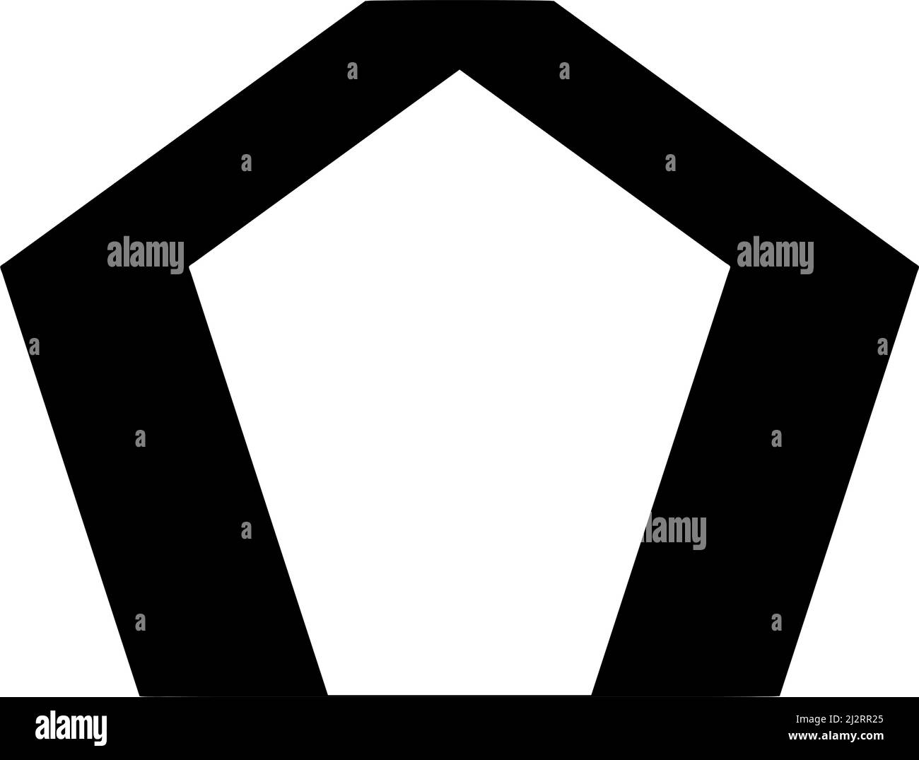 Irregular pentagon Black and White Stock Photos & Images - Alamy