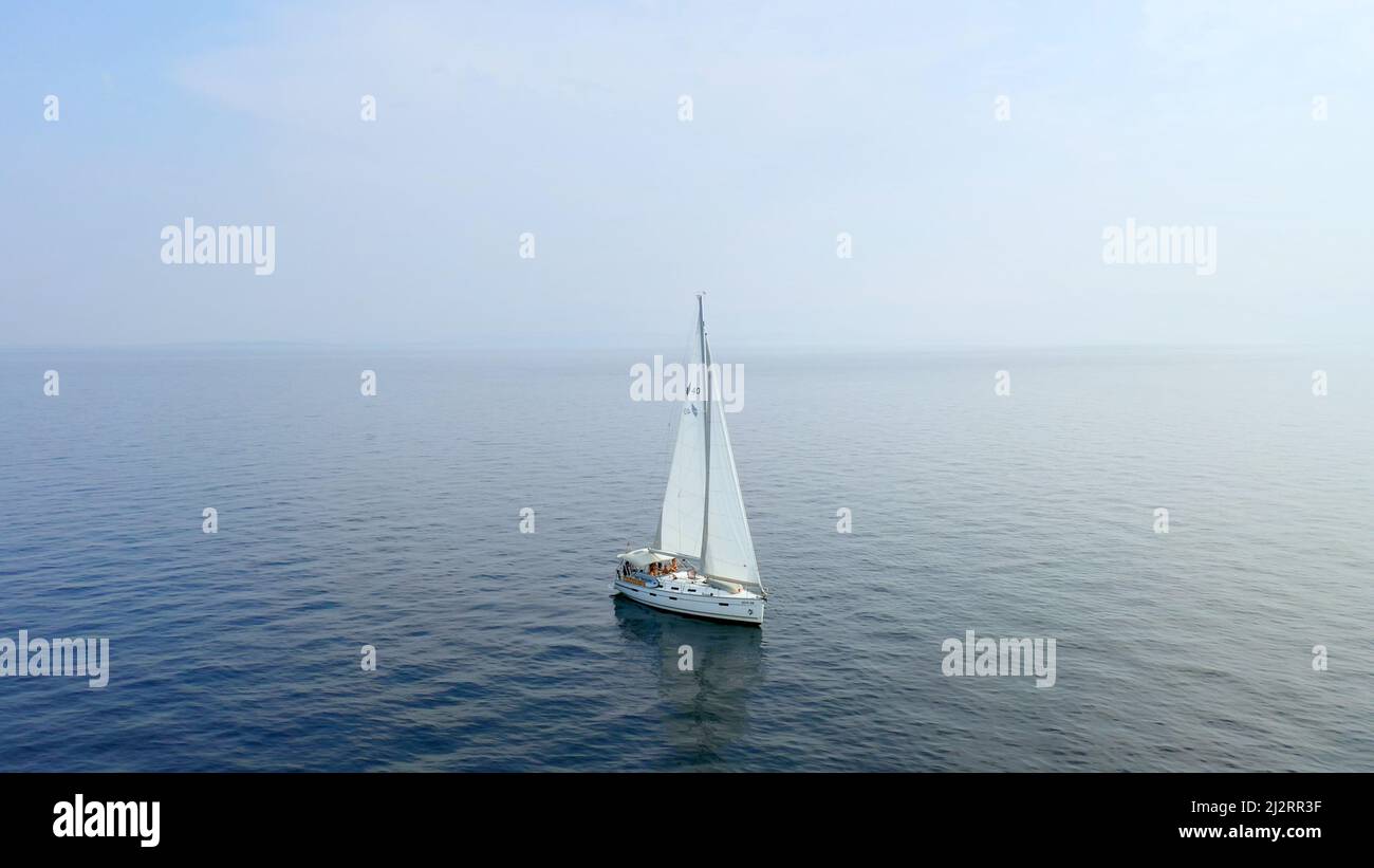 Sailing catamaran race aerial hi-res stock photography and images - Alamy