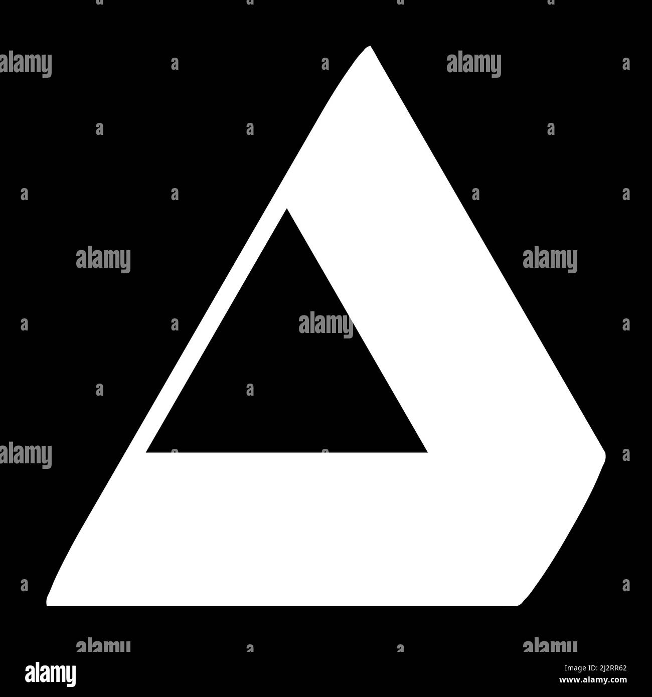 Triangle, triangular geometric abstract irregular, asymmetric shape ...