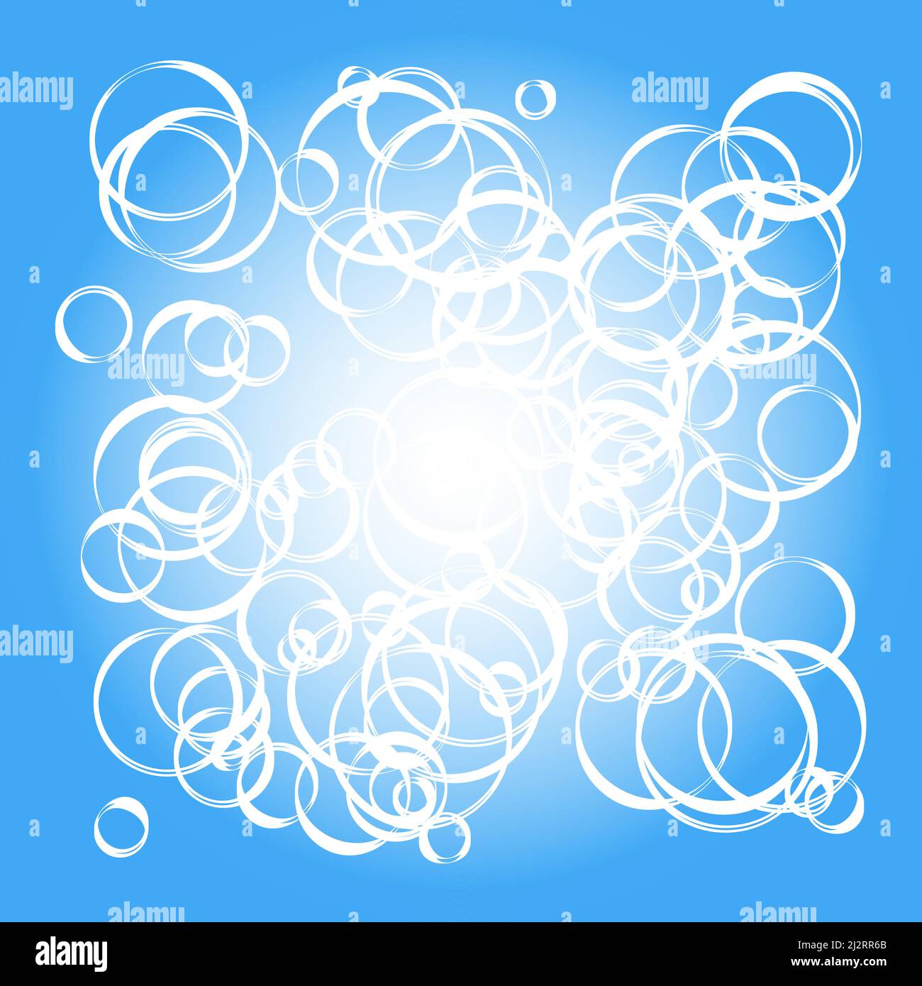 Random chaotic overlapping circles composition. Randomness concept ...